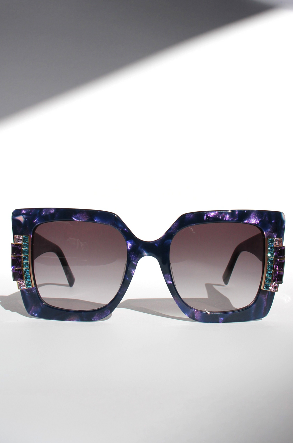Purple Tort Shimmer Sunglasses ~ Sample – MAUDE Studio